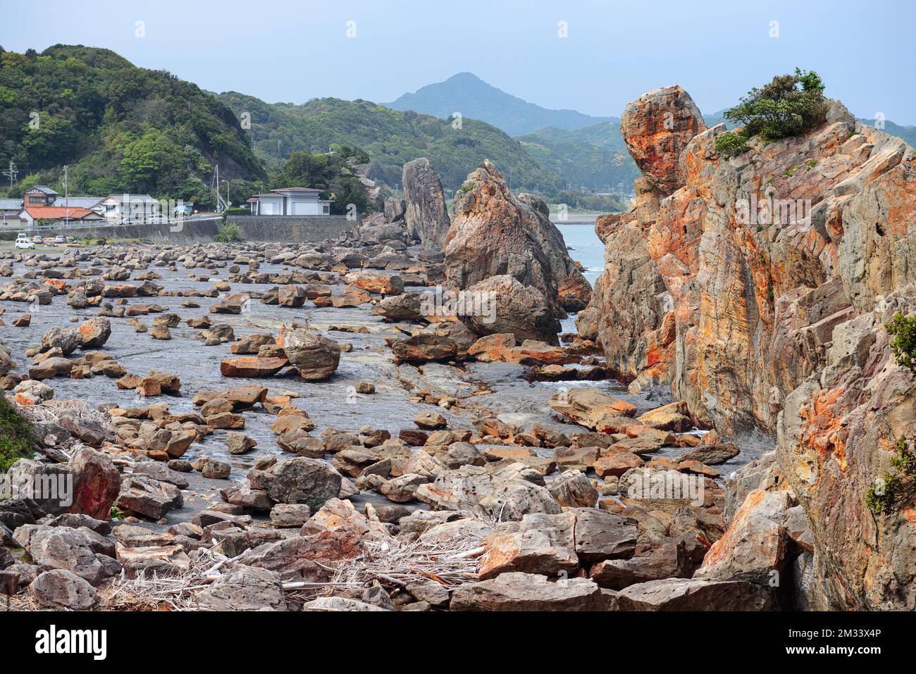 Kushimoto, Wakayama Prefecture, Japan coastline at Hashi-gui-iwa rocks ...