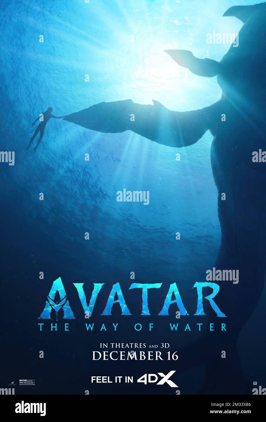 AVATAR: THE WAY OF WATER, (aka AVATAR 2), US 4DX poster, 2022. © Walt ...