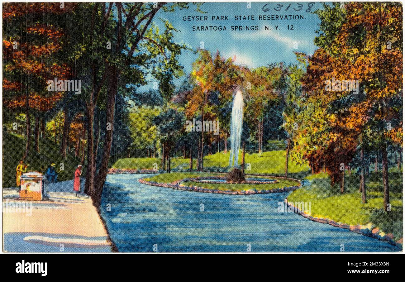 Geyser Park, state reservation, Saratoga Springs, N. Y. , Parks ...