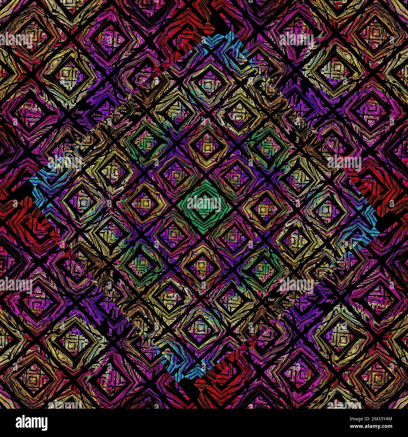 Rainbow Tiling Pattern Stock Photo - Alamy