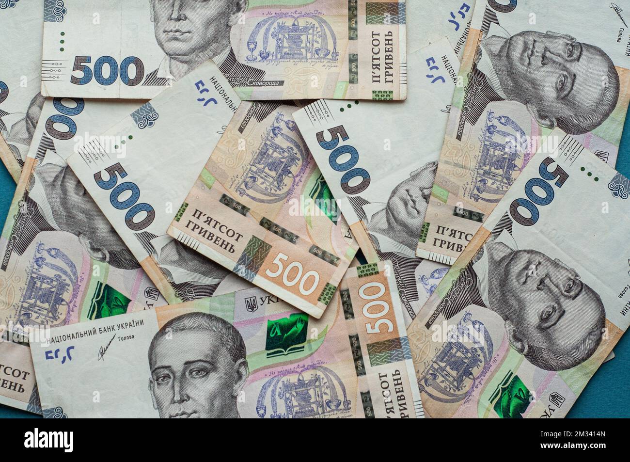 Banknotes dollars ukrainian hryvnias hi-res stock photography and ...