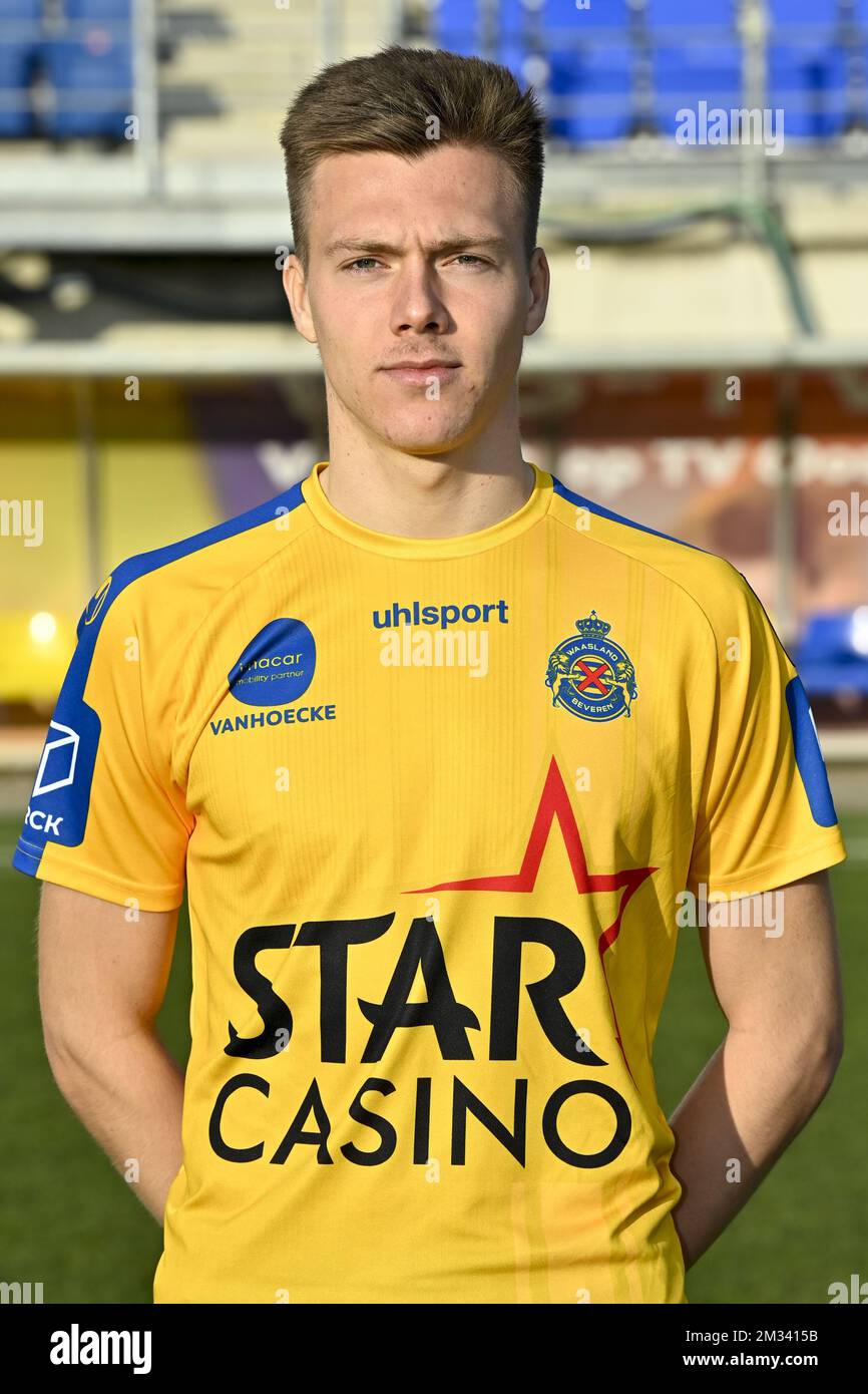 Waasland-Beveren's Daan Heymans poses for the photographer, in marge of ...