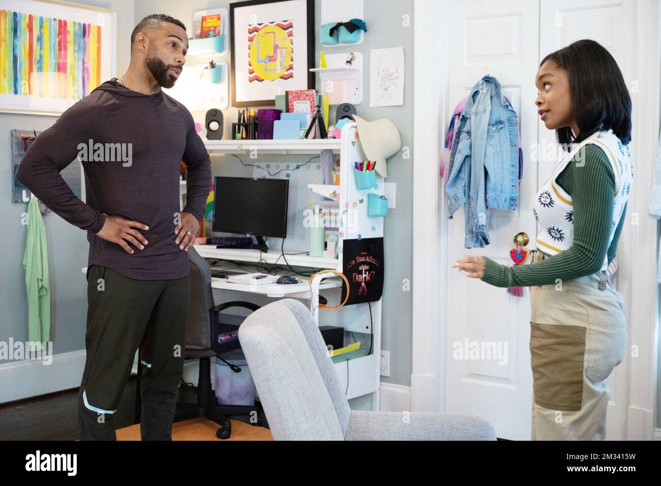 FANTASY FOOTBALL, from left: Omari Hardwick, Marsai Martin, 2022. ph ...