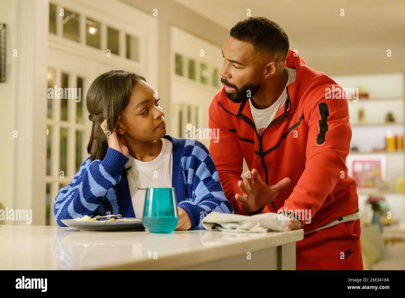 FANTASY FOOTBALL, from left: Marsai Martin, Omari Hardwick, 2022. ph ...