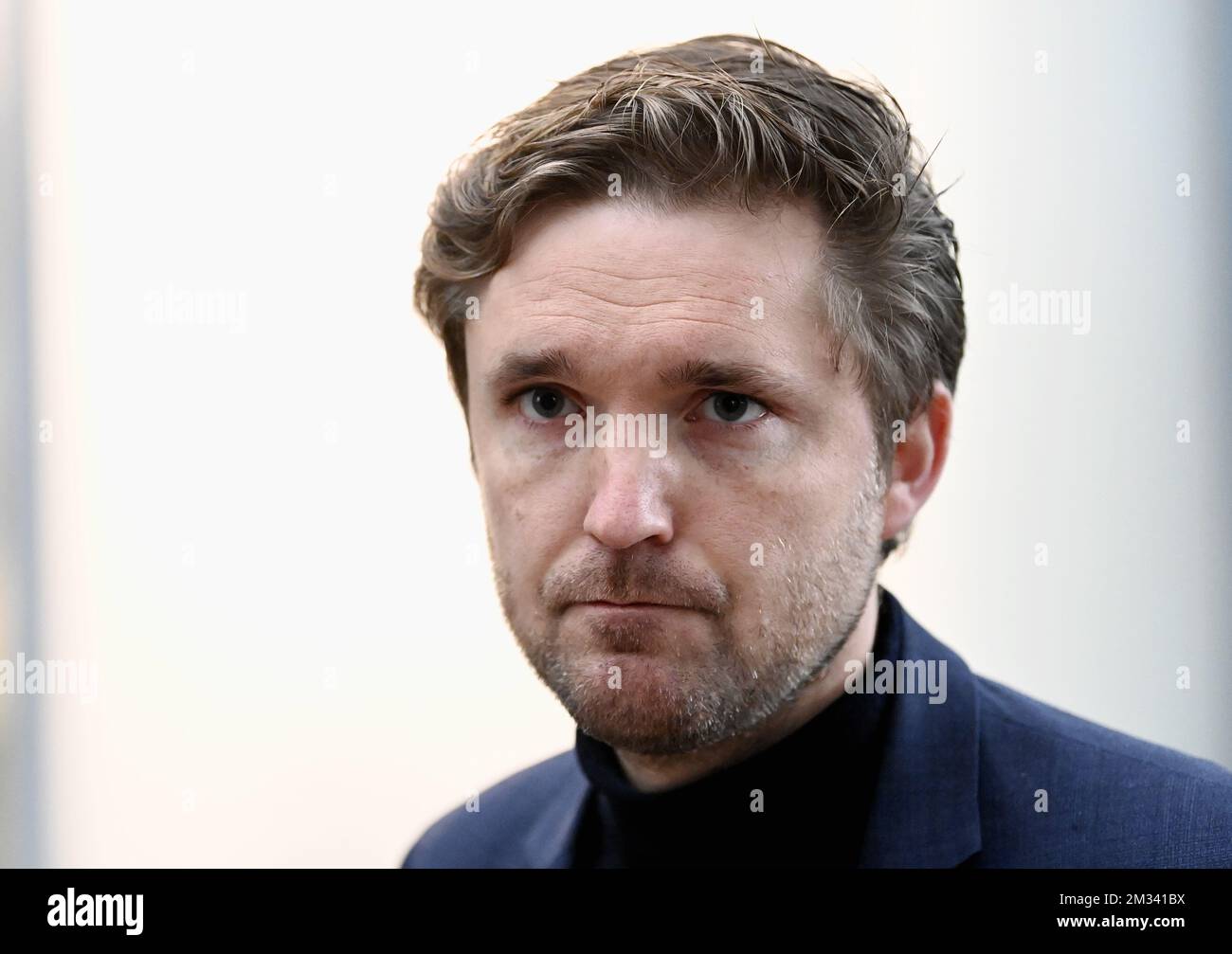 Lawyer Dimitri De Beco arrives for the start of the trial of four ...