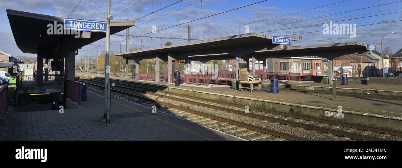Illustration picture shows the train station of Tongeren, Friday 27 ...