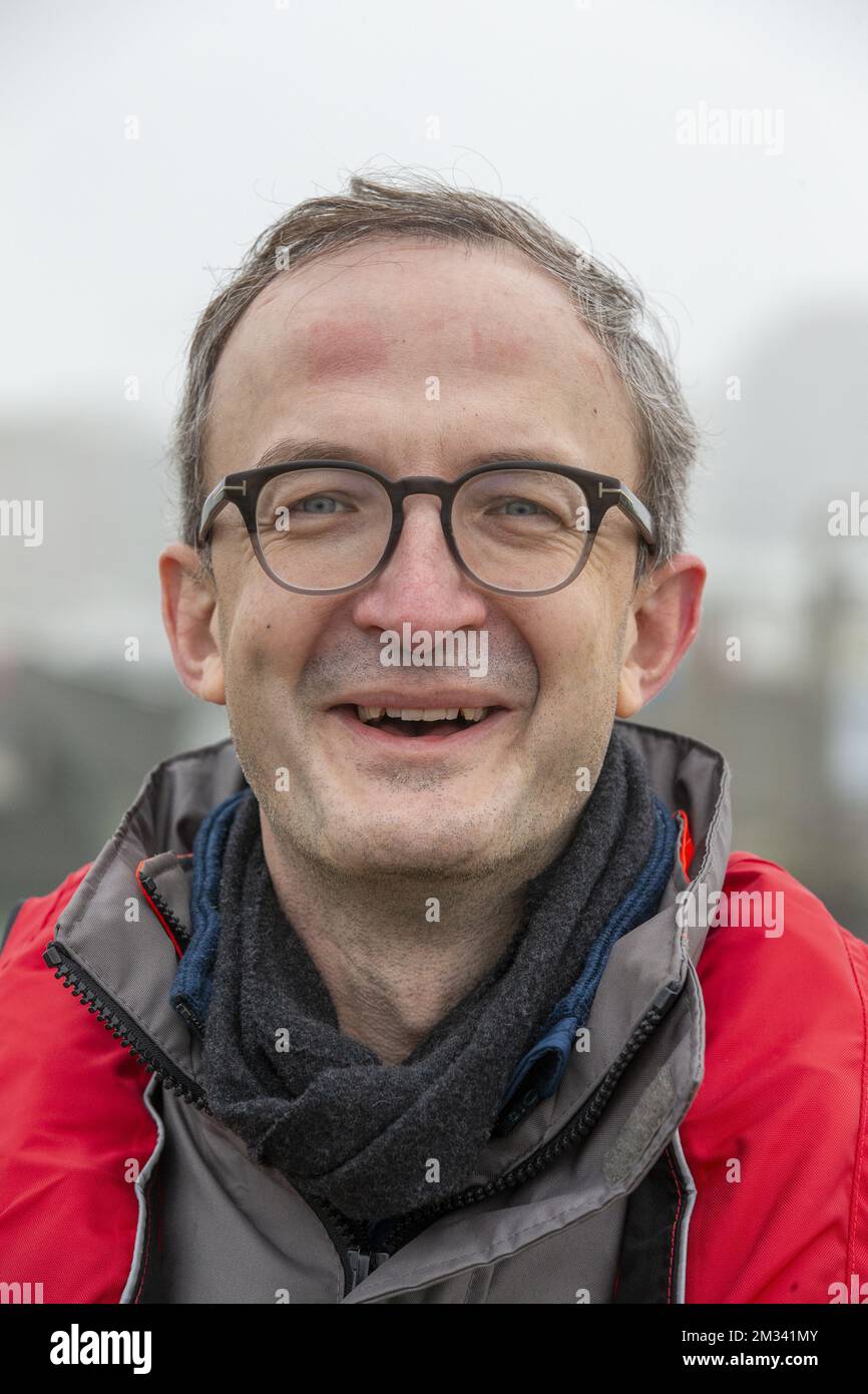 Deme CEO Luc Vandenbulcke poses for the photographer during a press ...