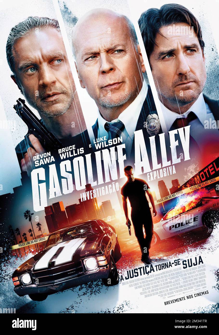 GASOLINE ALLEY, poster in Portuguese, from left: Devon Sawa, Bruce ...