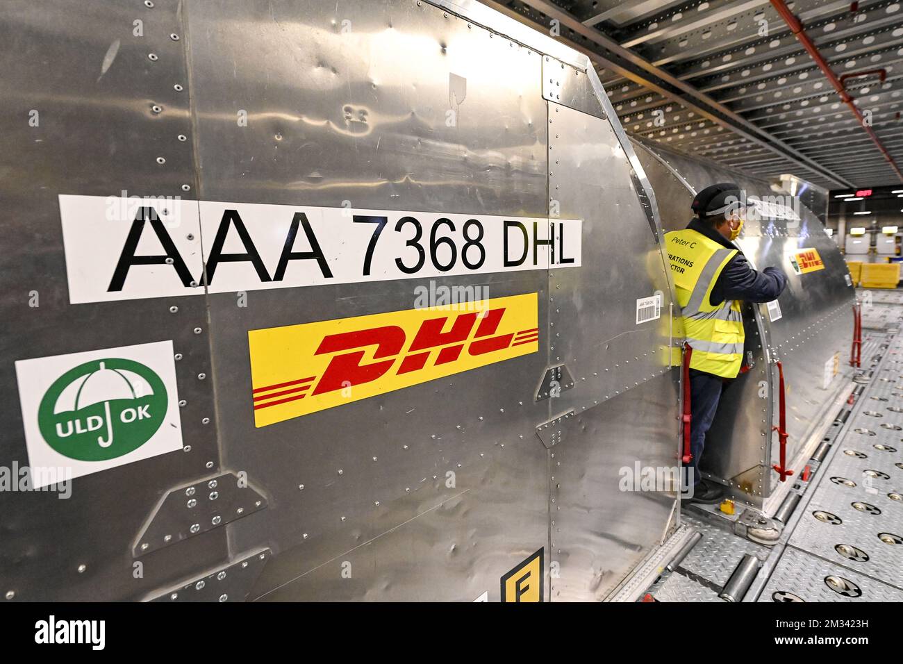 Illustration picture shows the DHL hub at Brussels Airport, Tuesday 01 ...
