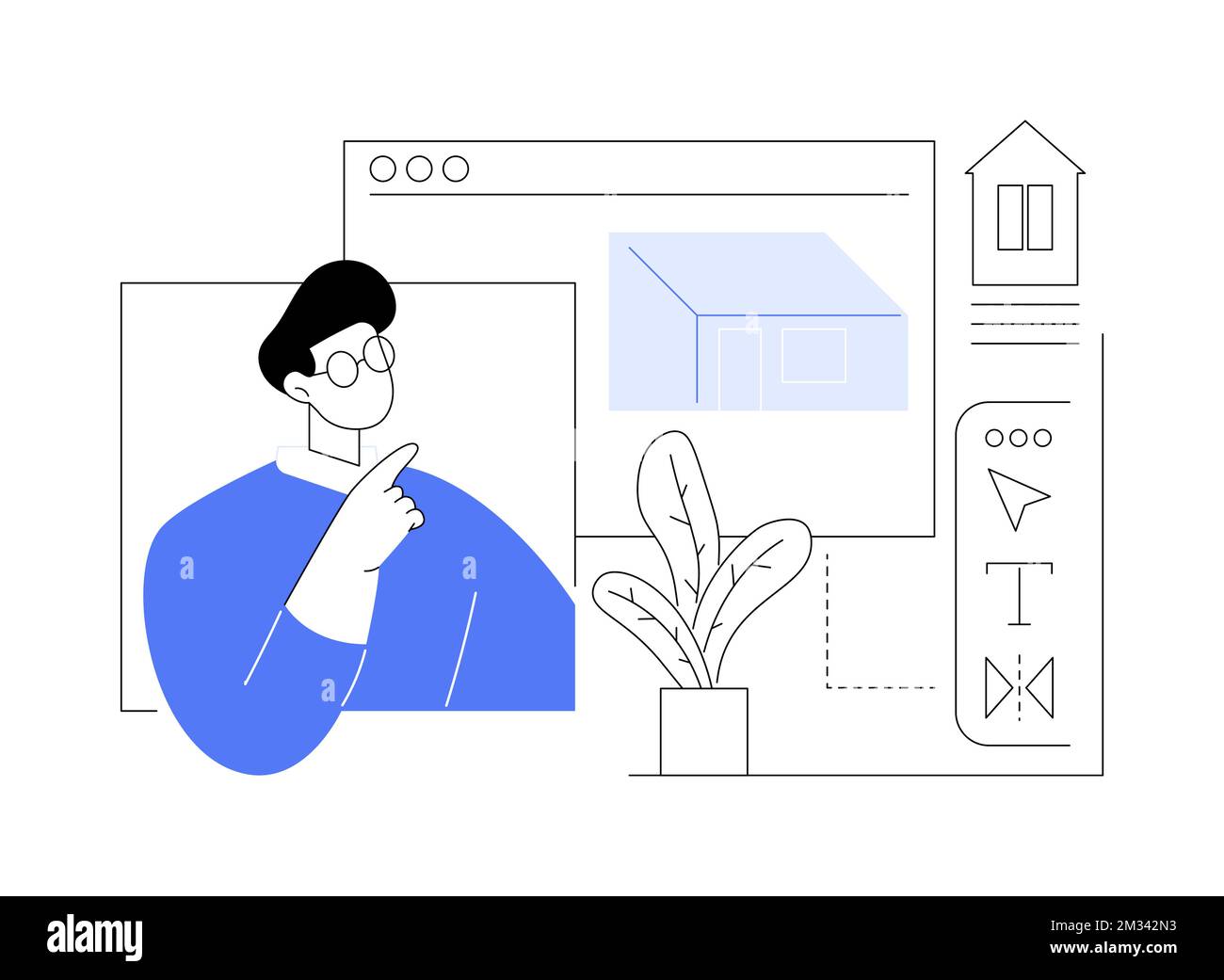 Design strategy abstract concept vector illustration Stock Vector Image ...