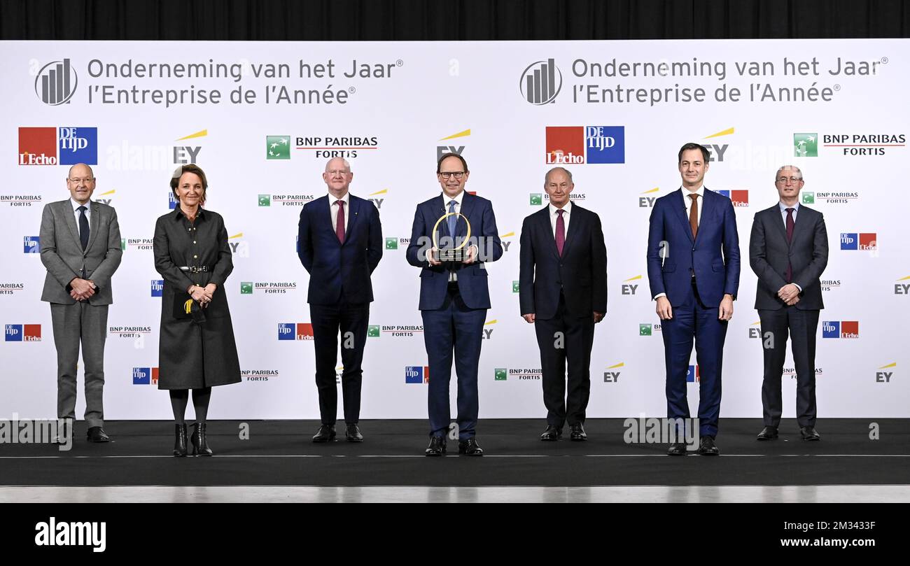 Dirk Velghe, Chairman Mediafin, Sioen Industries CEO Michele Sioen, BNP ...