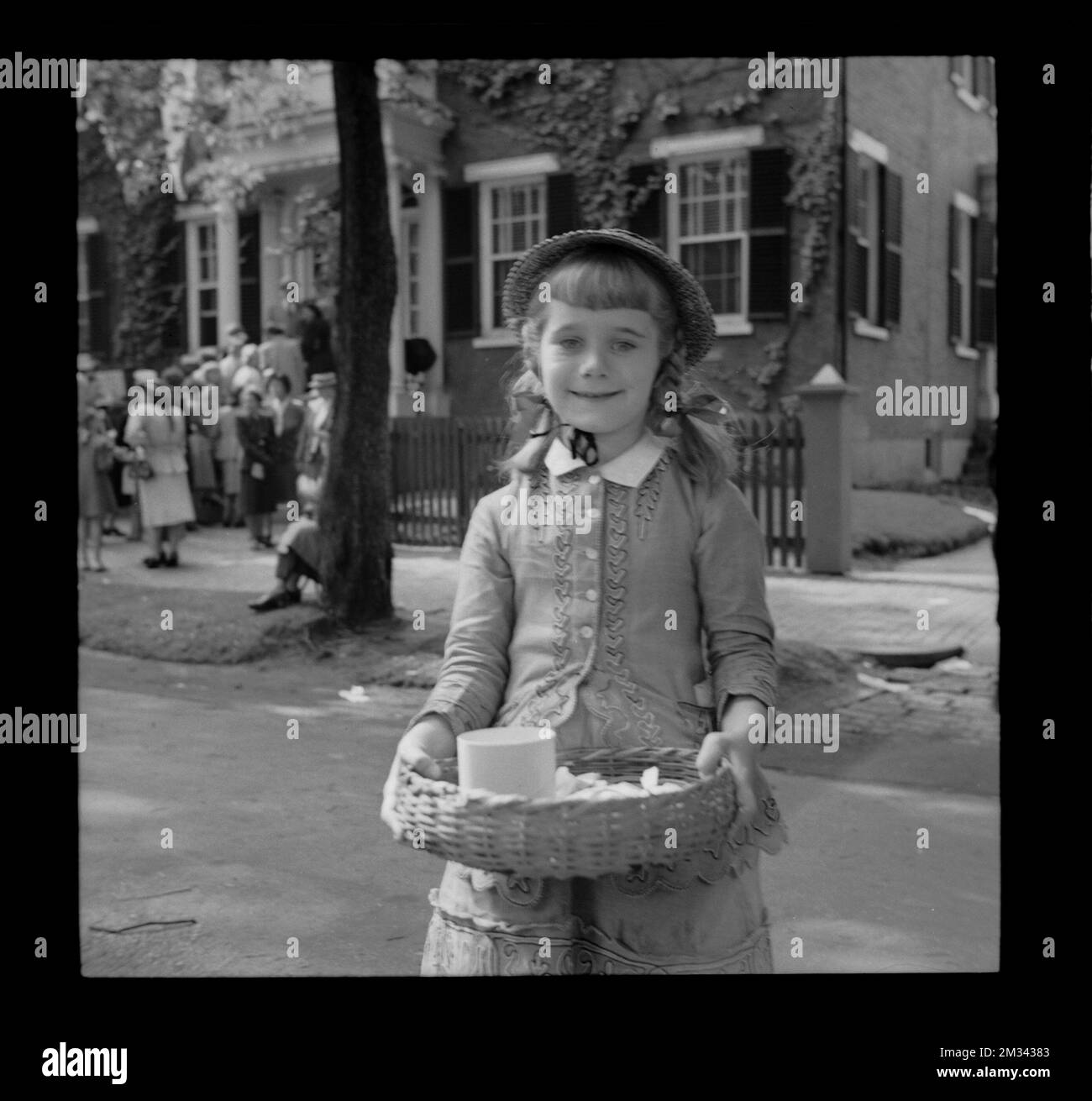 Girl, Chestnut Street Day , Festivals, Costumes, Baskets. Samuel ...