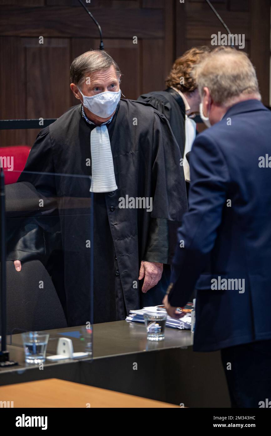 Lawyer Jef Vermassen pictured during the first day of the assizes trial ...