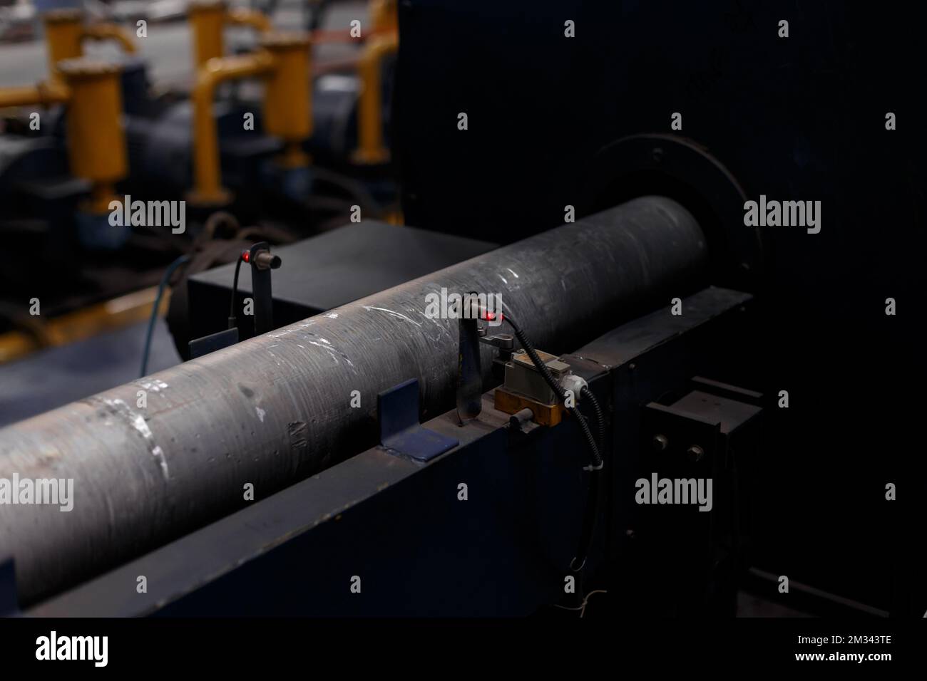 The interior is modern equipment at the factory, experimental equipment ...