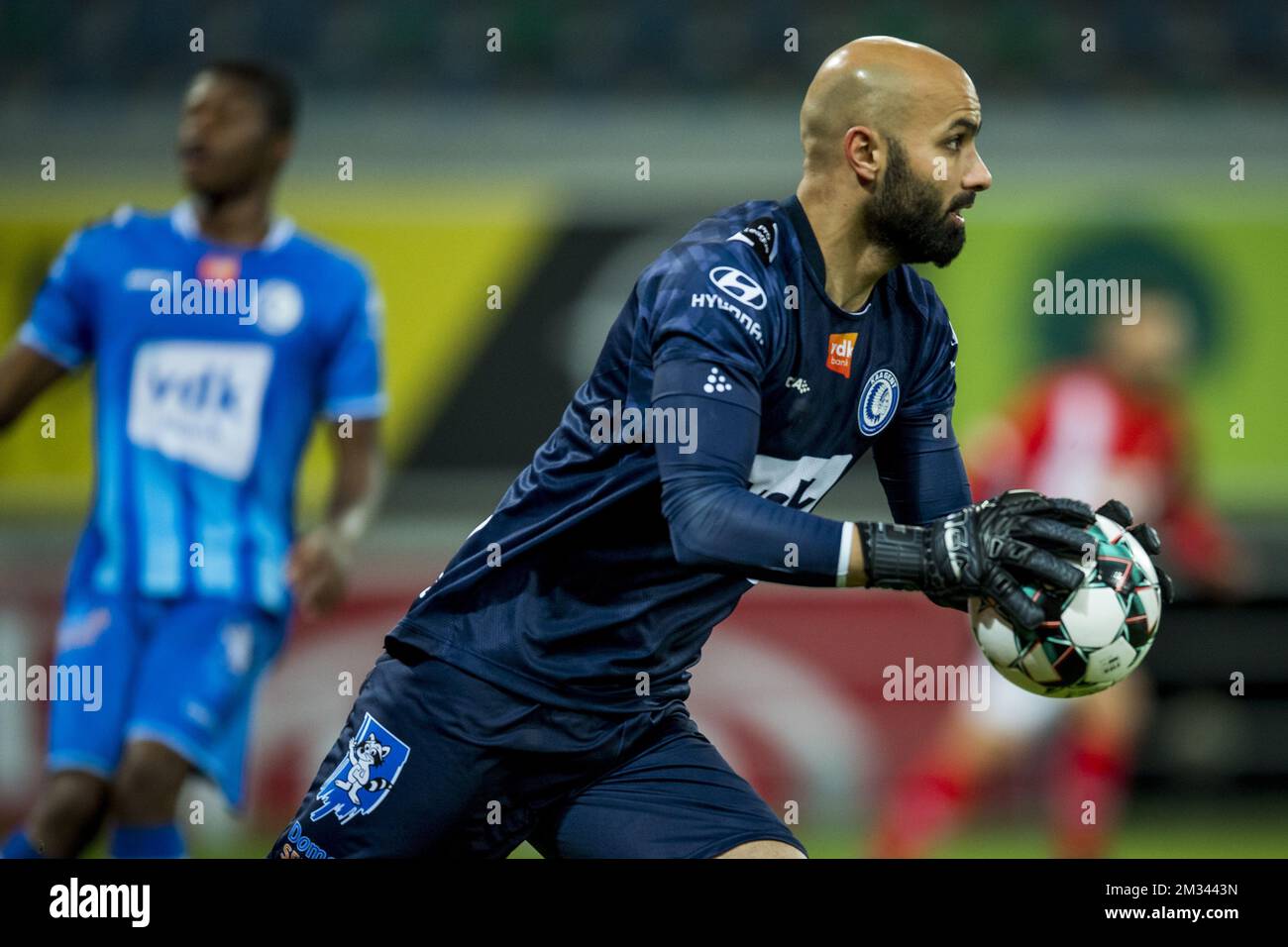Gent's goalkeeper Sinan Bolat pictured in action during a soccer match ...