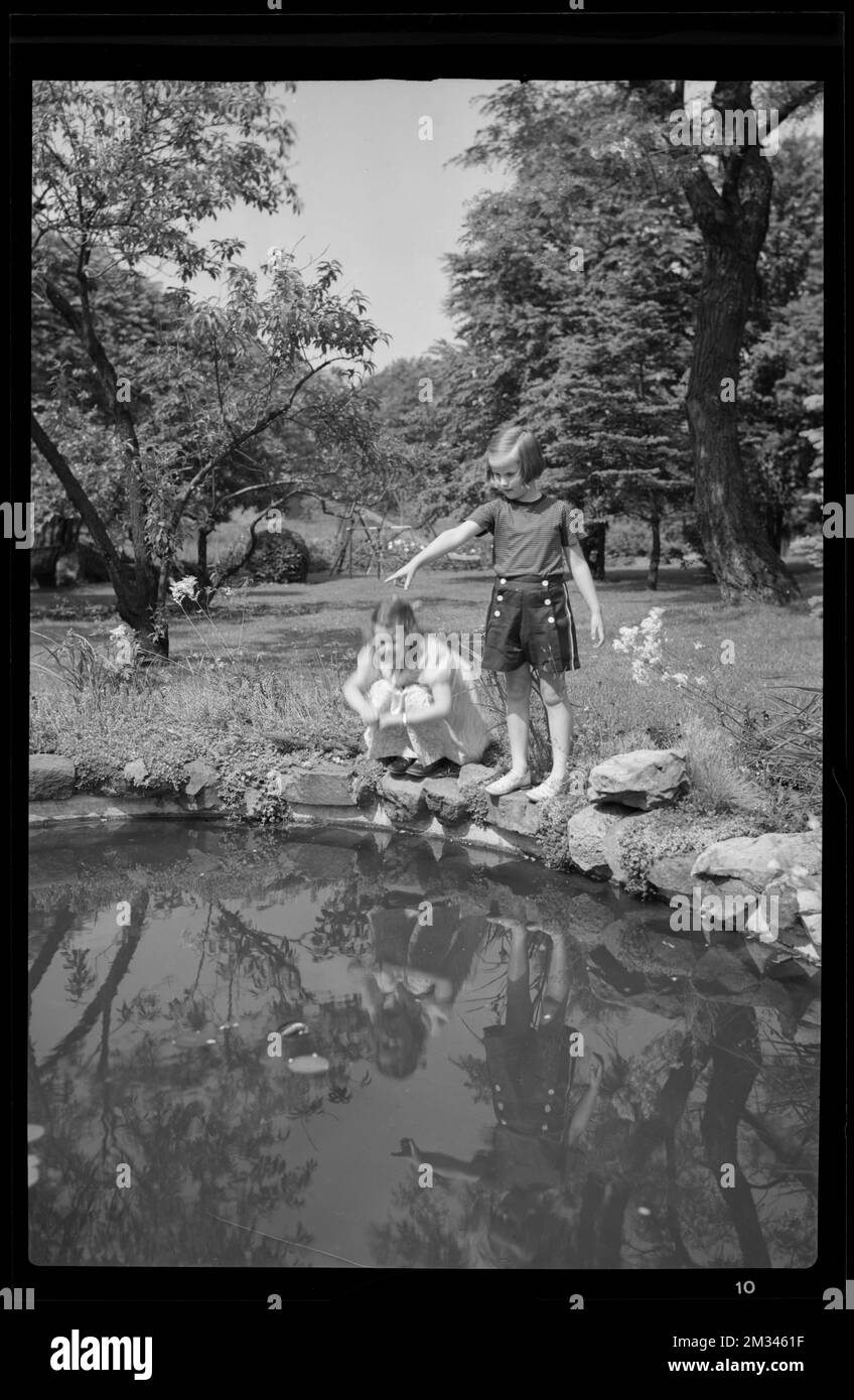 Girls near water , Lakes & ponds. Samuel Chamberlain Photograph ...
