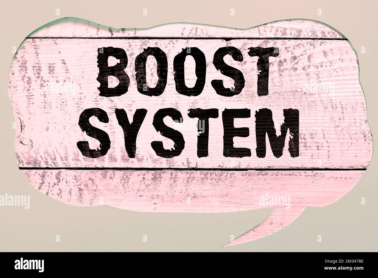 Conceptual display Boost System, Word for Rejuvenate Upgrade Strengthen ...