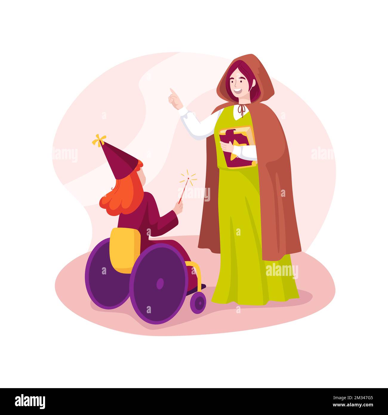 Performing for a child isolated cartoon vector illustration Stock ...