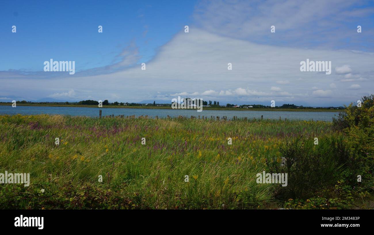 Cloud Formation over River Stock Photo - Alamy
