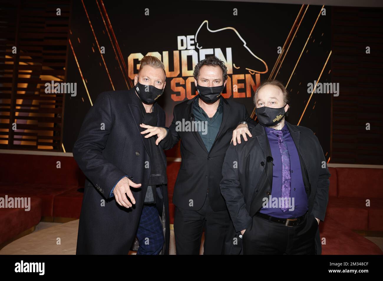 DJ Pat Krimson (Patrick Claesen), actor Axl Daeseleire and actor Sven ...