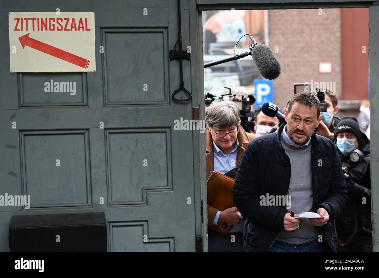 Television maker Bart De Pauw arrives for a session of the Criminal ...