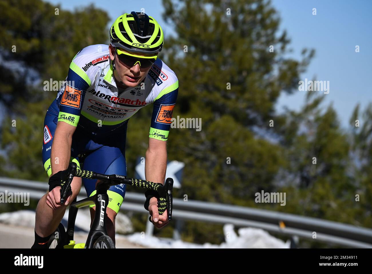 German Georg Zimmermann of Intermarche Wanty-Gobert pictured in action ...