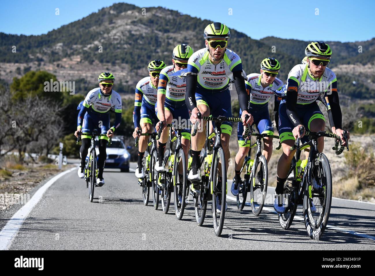 Intermarche Wanty-Gobert riders pictured in action during the ...