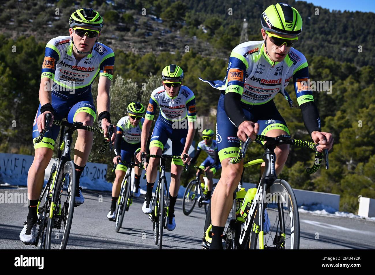 German Georg Zimmermann of Intermarche Wanty-Gobert and Belgian Quinten ...