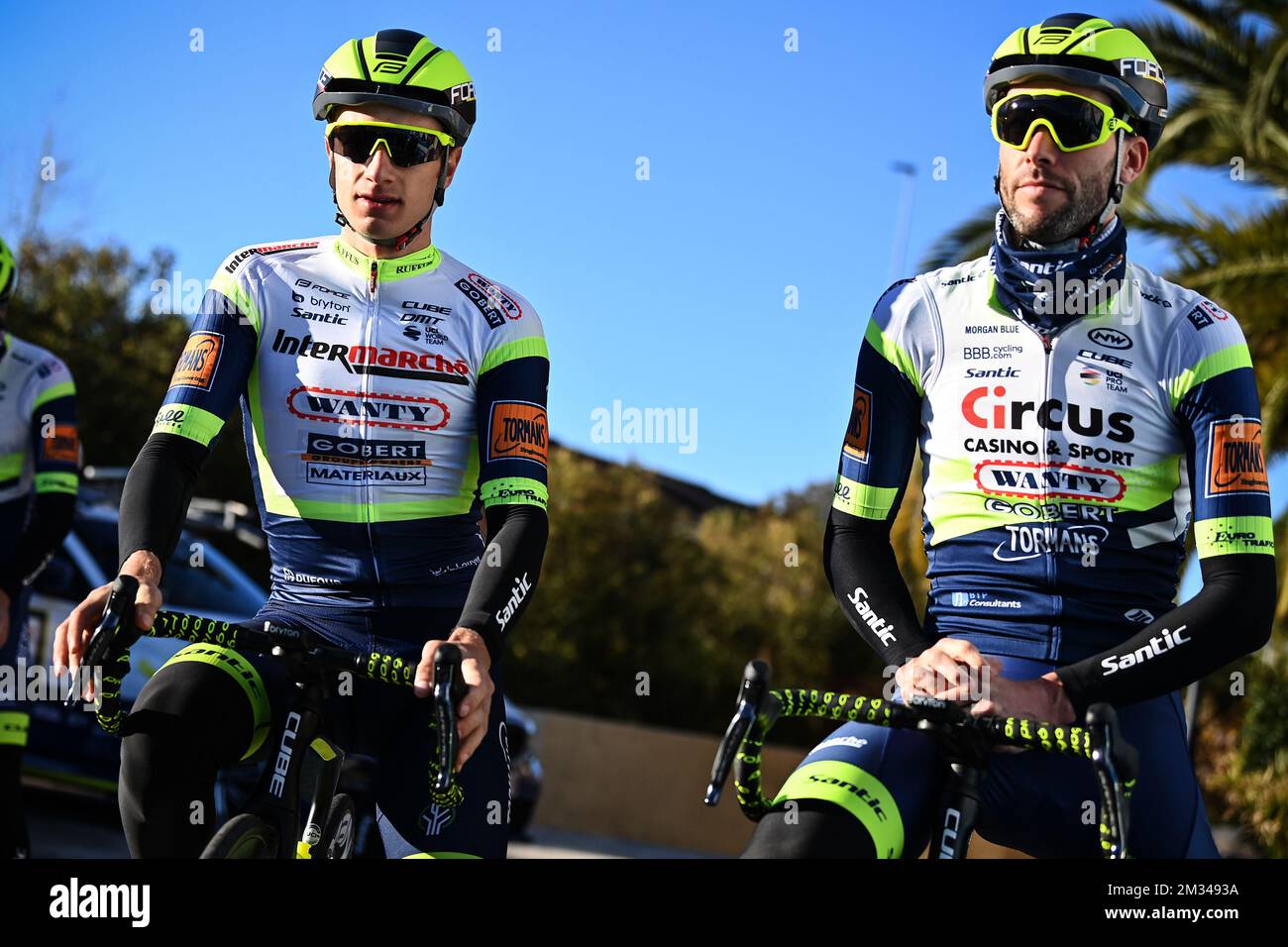 Belgian Quinten Hermans of Intermarche Wanty-Gobert and Belgian Pieter ...