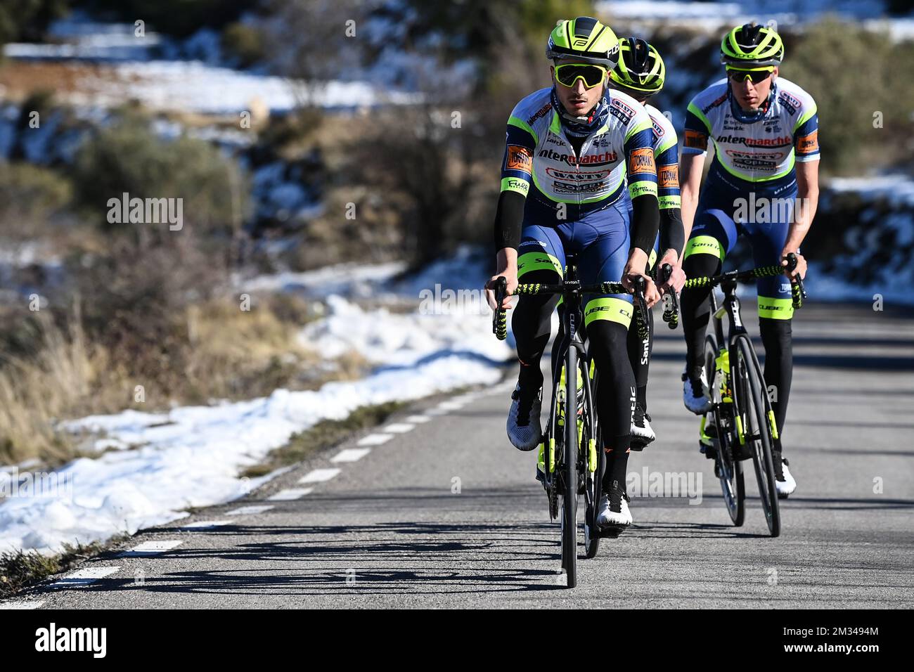 Italian Lorenzo Rota of Intermarche Wanty-Gobert pictured in action ...