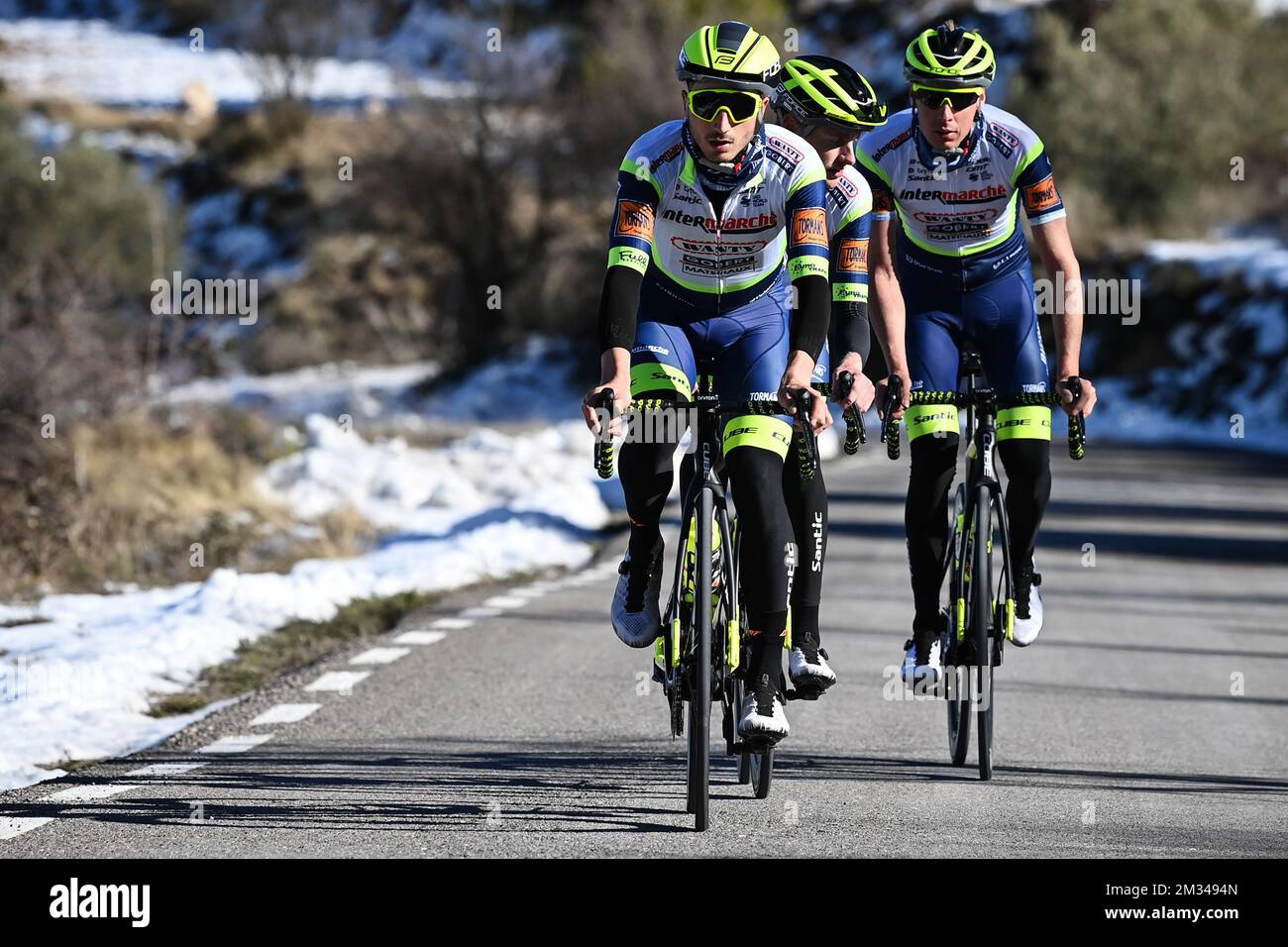 Italian Lorenzo Rota of Intermarche Wanty-Gobert pictured in action ...