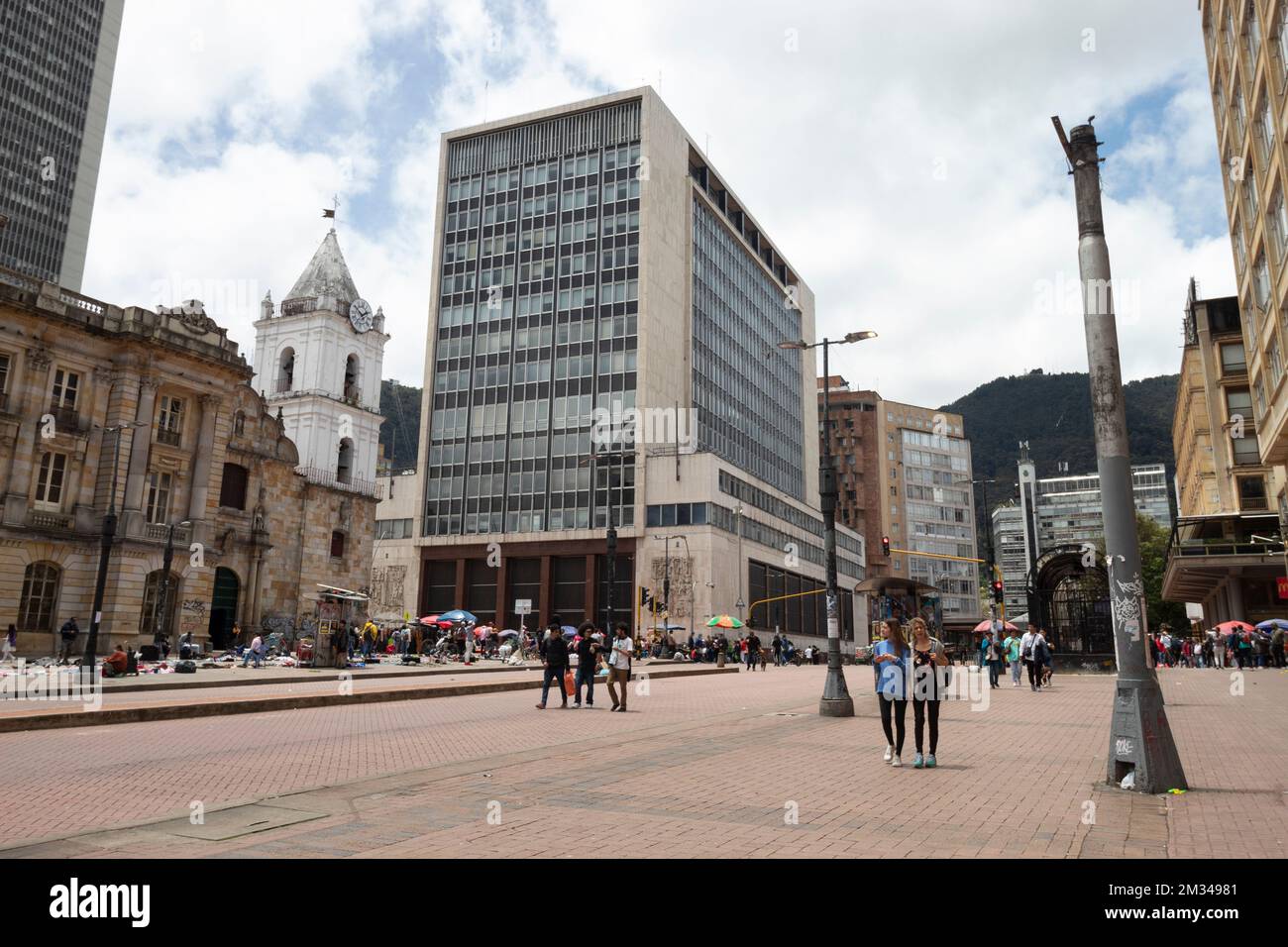 Colombian Central bank building located at Jimenez Avenue with 7th ...