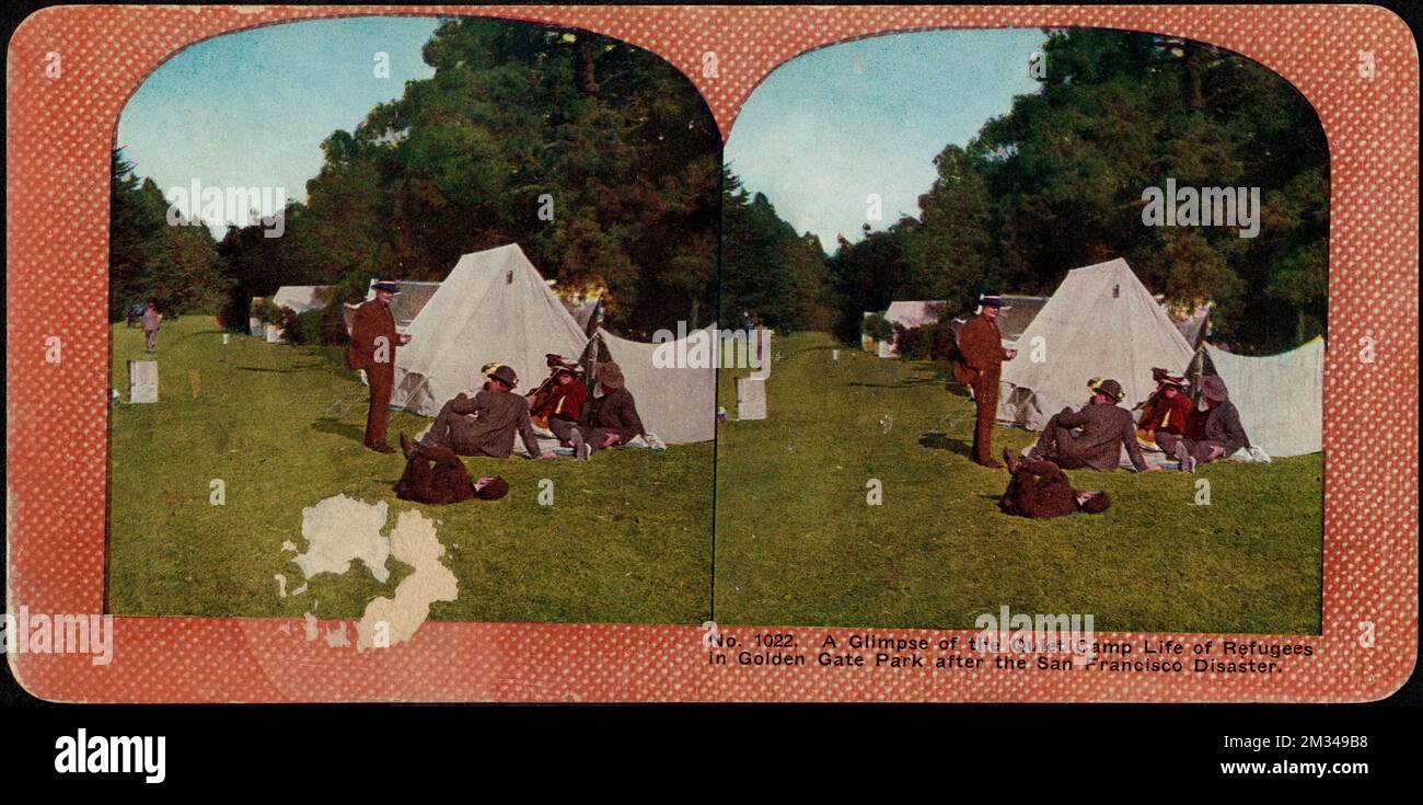 A glimpse of the quiet camp life of refugees in Golden Gate Park after ...