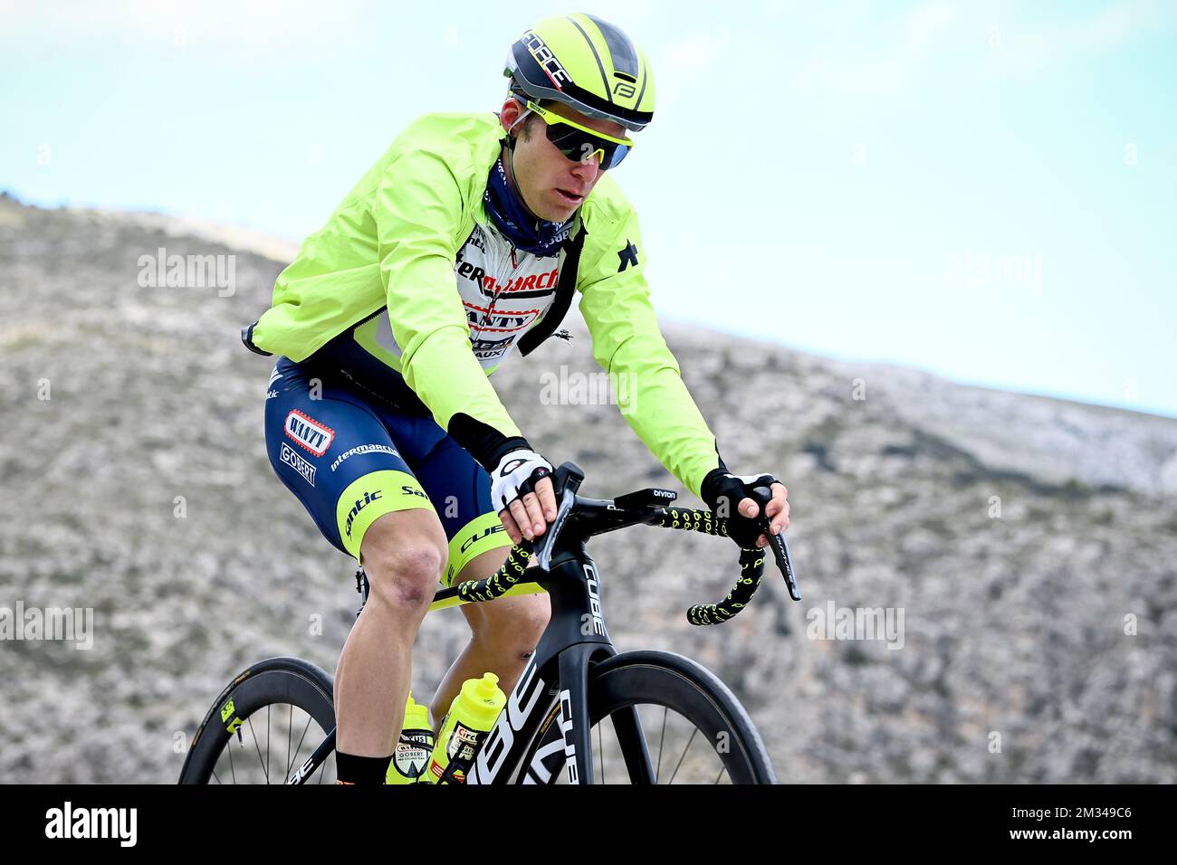 Belgian Jan Bakelants of Intermarche Wanty-Gobert pictured in action ...