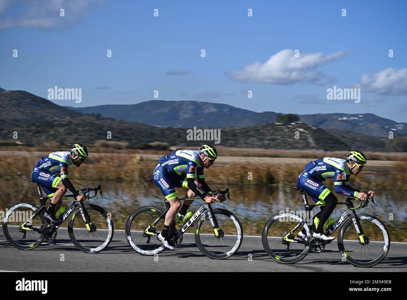 Illustration picture taken during the Intermarche-Wanty-Gobert cycling ...
