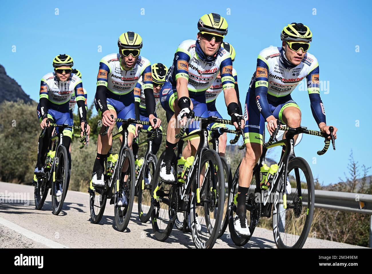 Belgian Jan Bakelants of Intermarche Wanty-Gobert and Belgian Loic ...