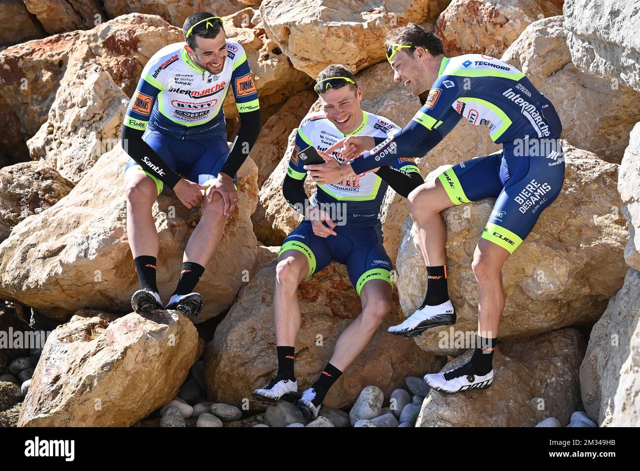 Belgian Ludwig De Winter of Intermarche Wanty-Gobert, Belgian Loic ...