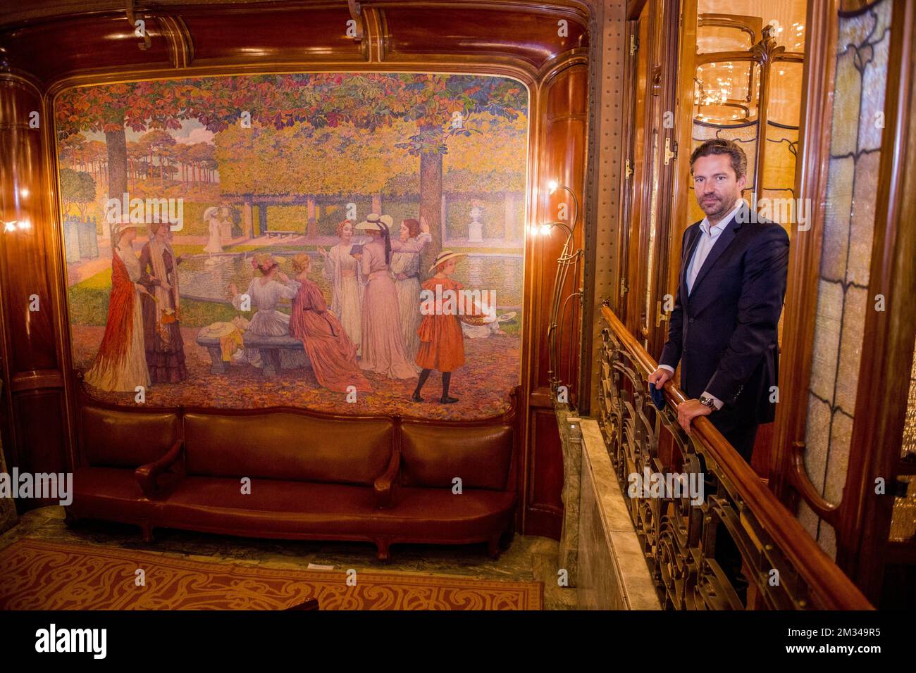 Owner Alexandre Wittamer poses for the photographer at a press moment ...