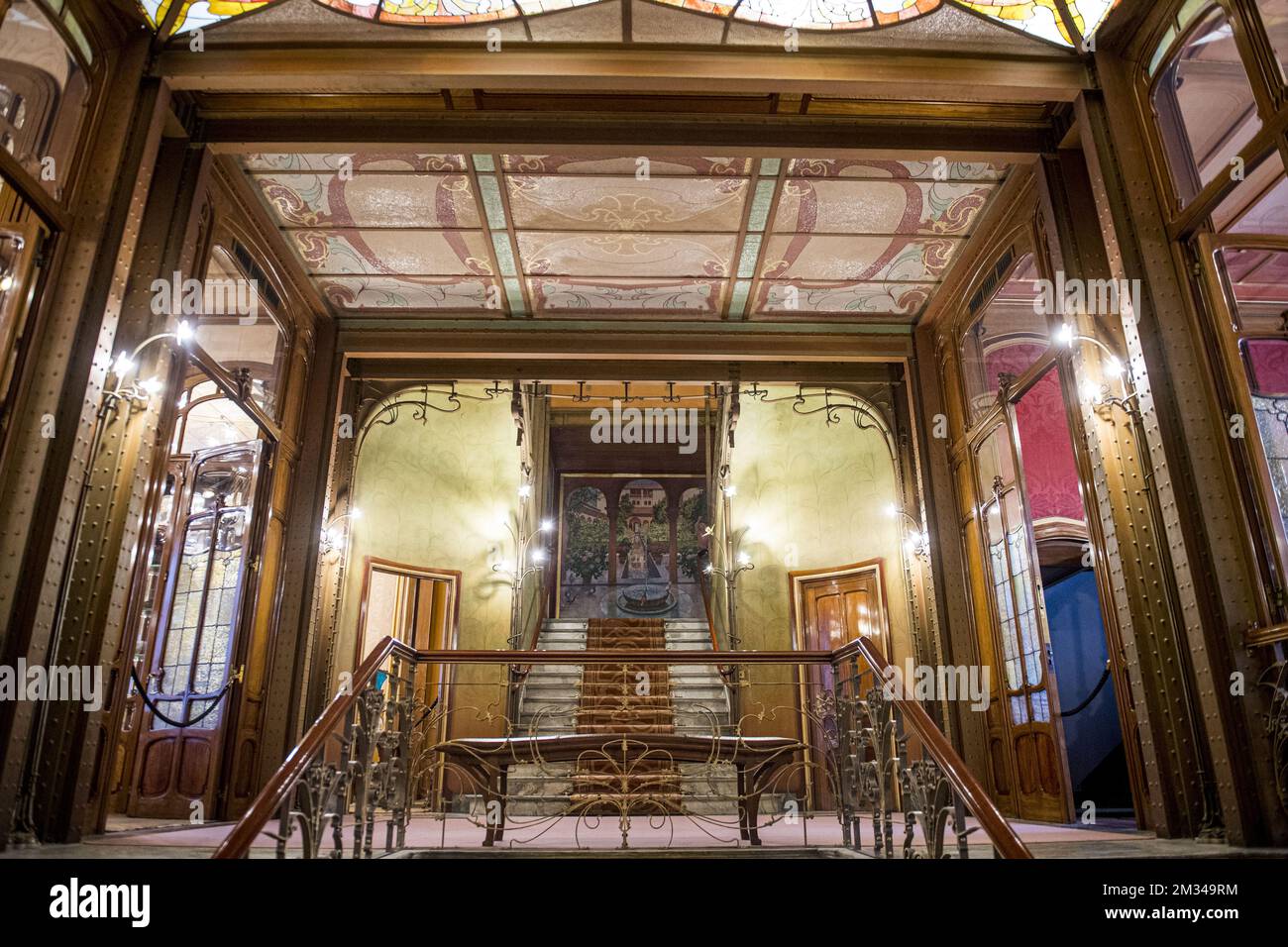 Illustration picture shows a press moment for the permanent opening of ...