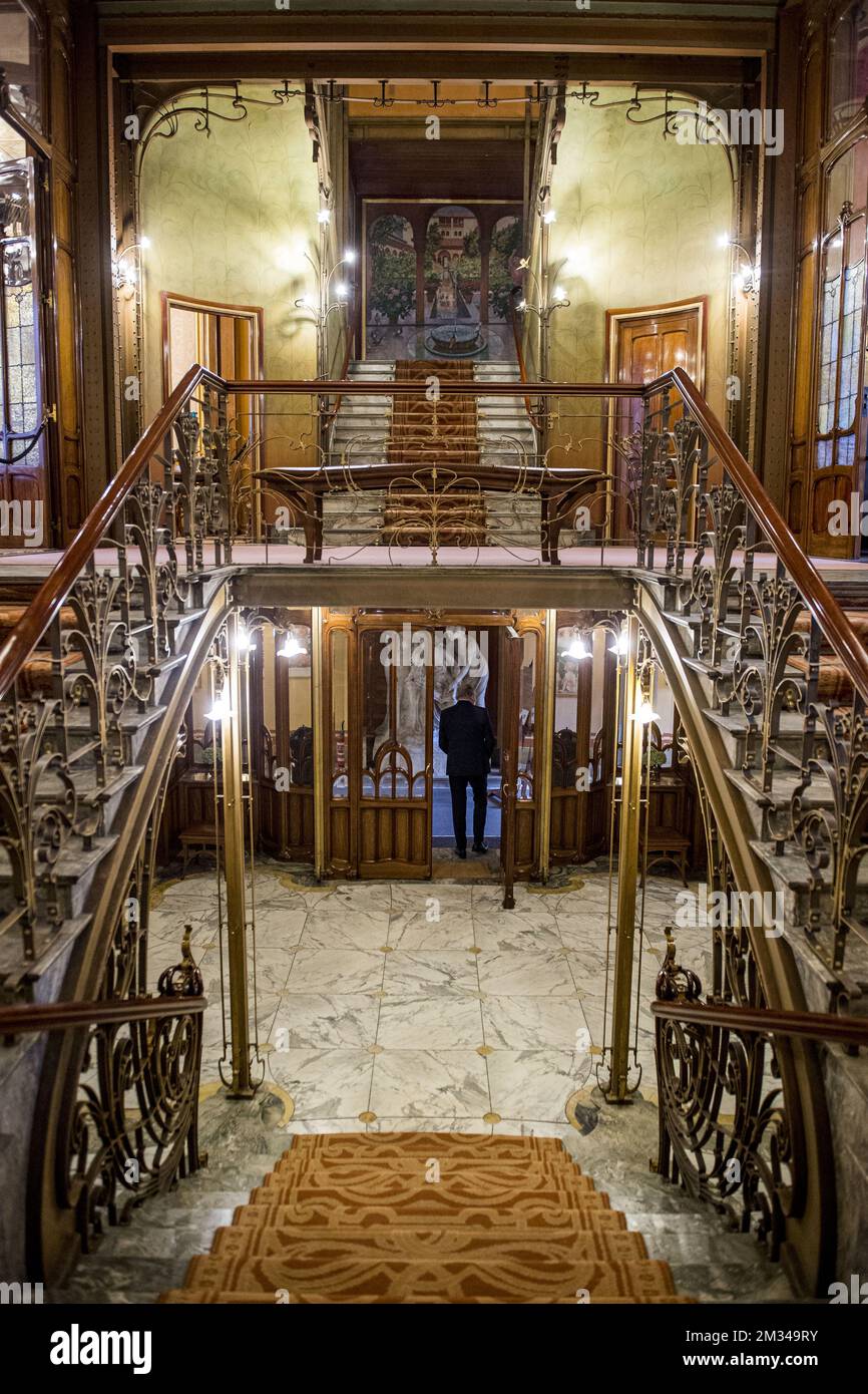 Illustration picture shows a press moment for the permanent opening of ...