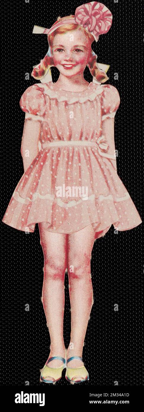 Gloria paper doll in outfits , Shoes, Hair ornaments, Dresses ...