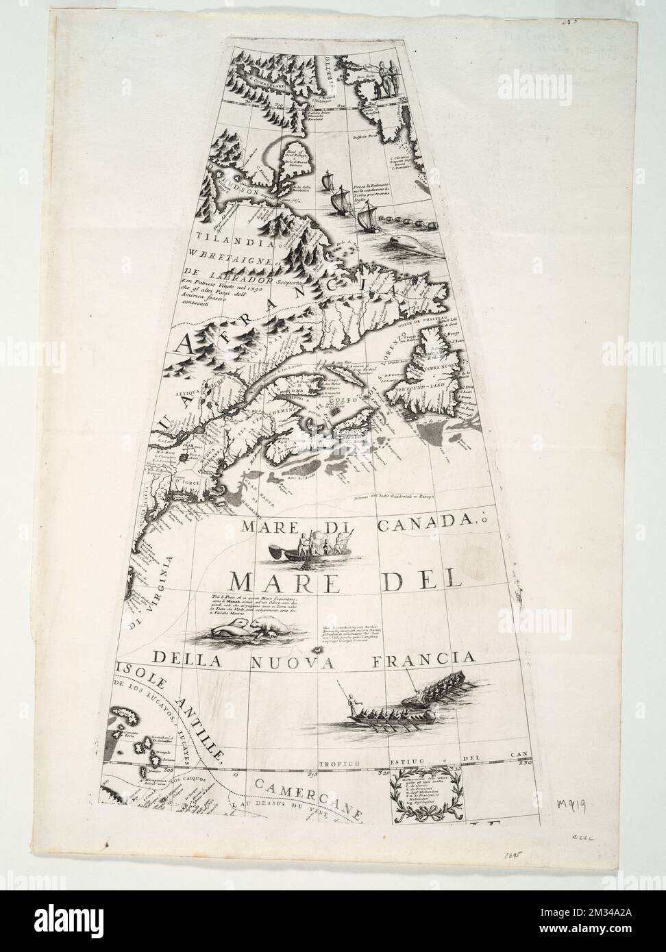 [Globe gore featuring North American coastline] , Atlantic Coast New ...