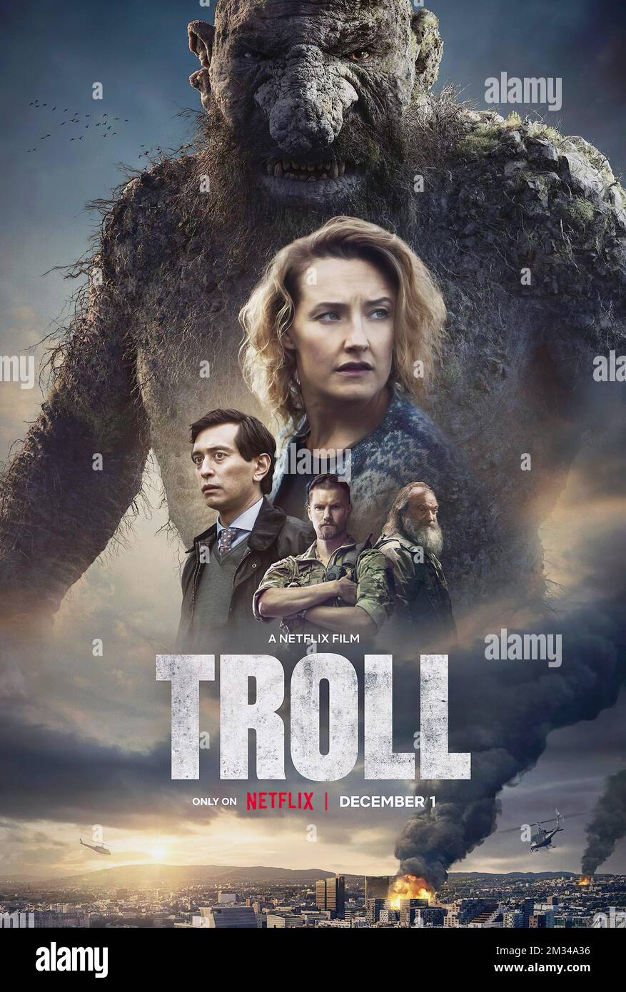 TROLL, poster, center: Ine Marie Wilmann, bottom from left: Kim Falck, Mads Sjogard Pettersen ...
