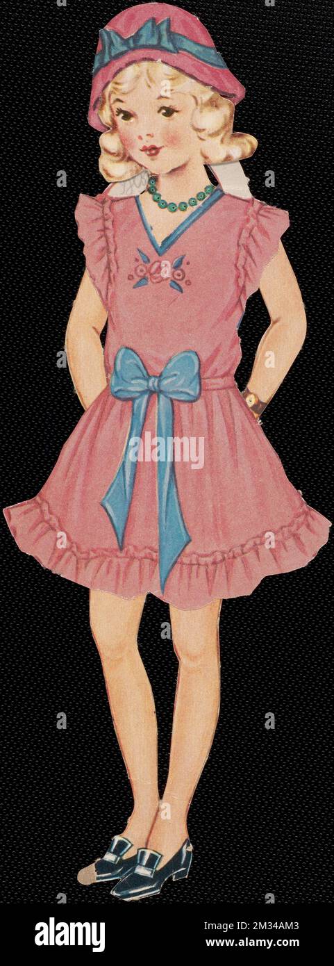 Gloria paper doll in outfits , Shoes, Hats, Sleepwear, Dresses, Blouses ...