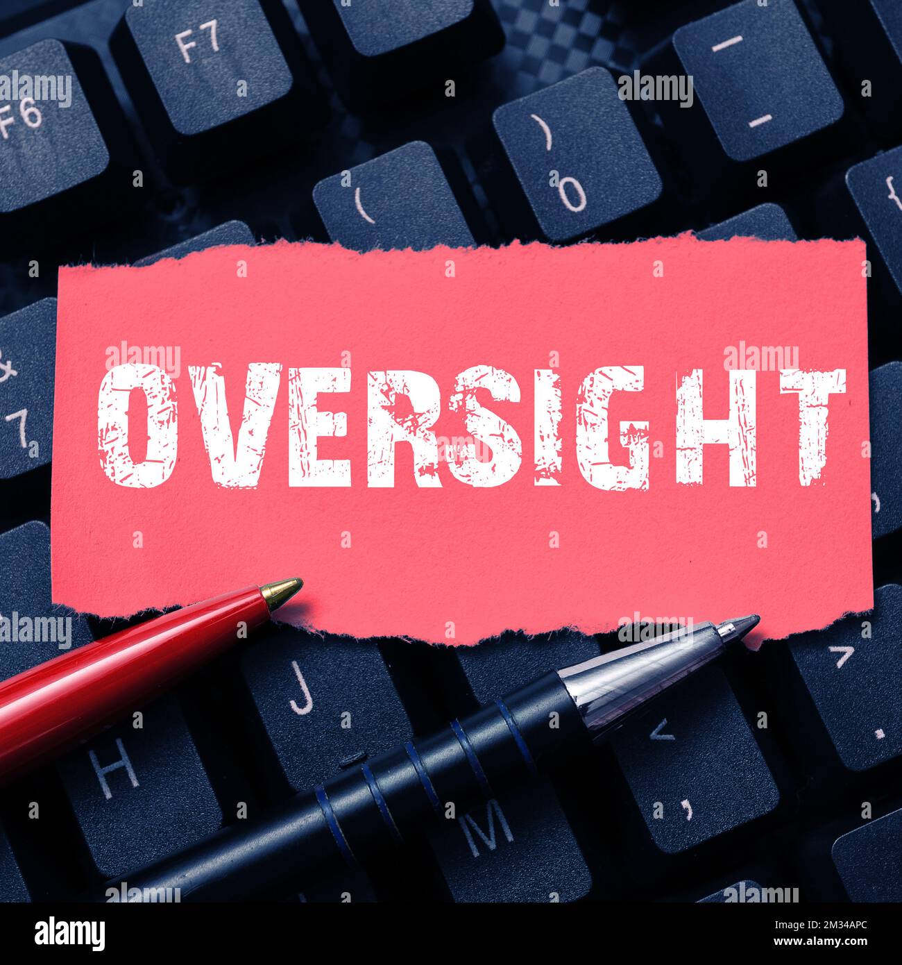 Sign displaying Oversight, Conceptual photo Watch Organize job to make ...
