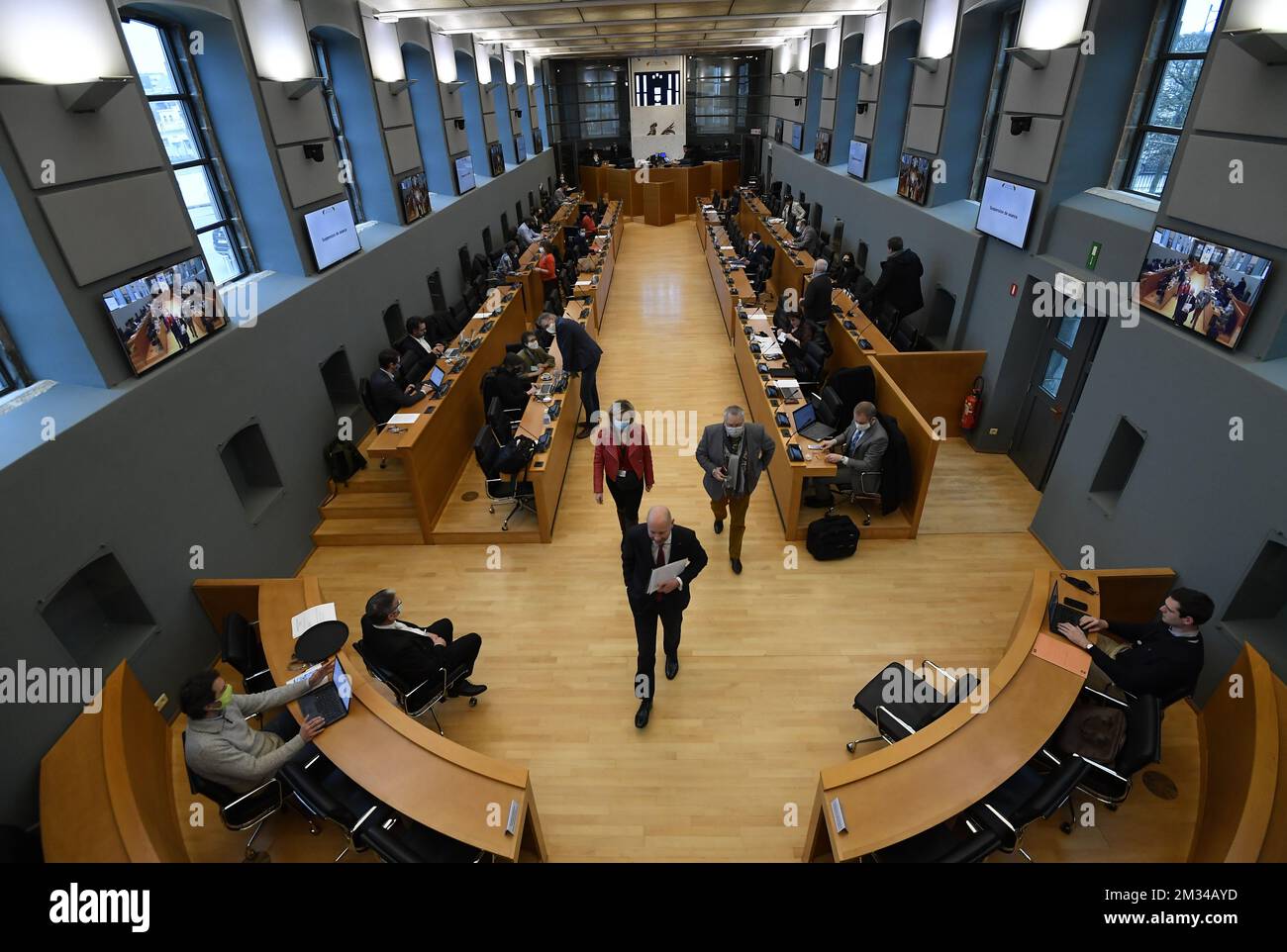 Illustration picture shows a plenary session of Walloon parliament, at ...