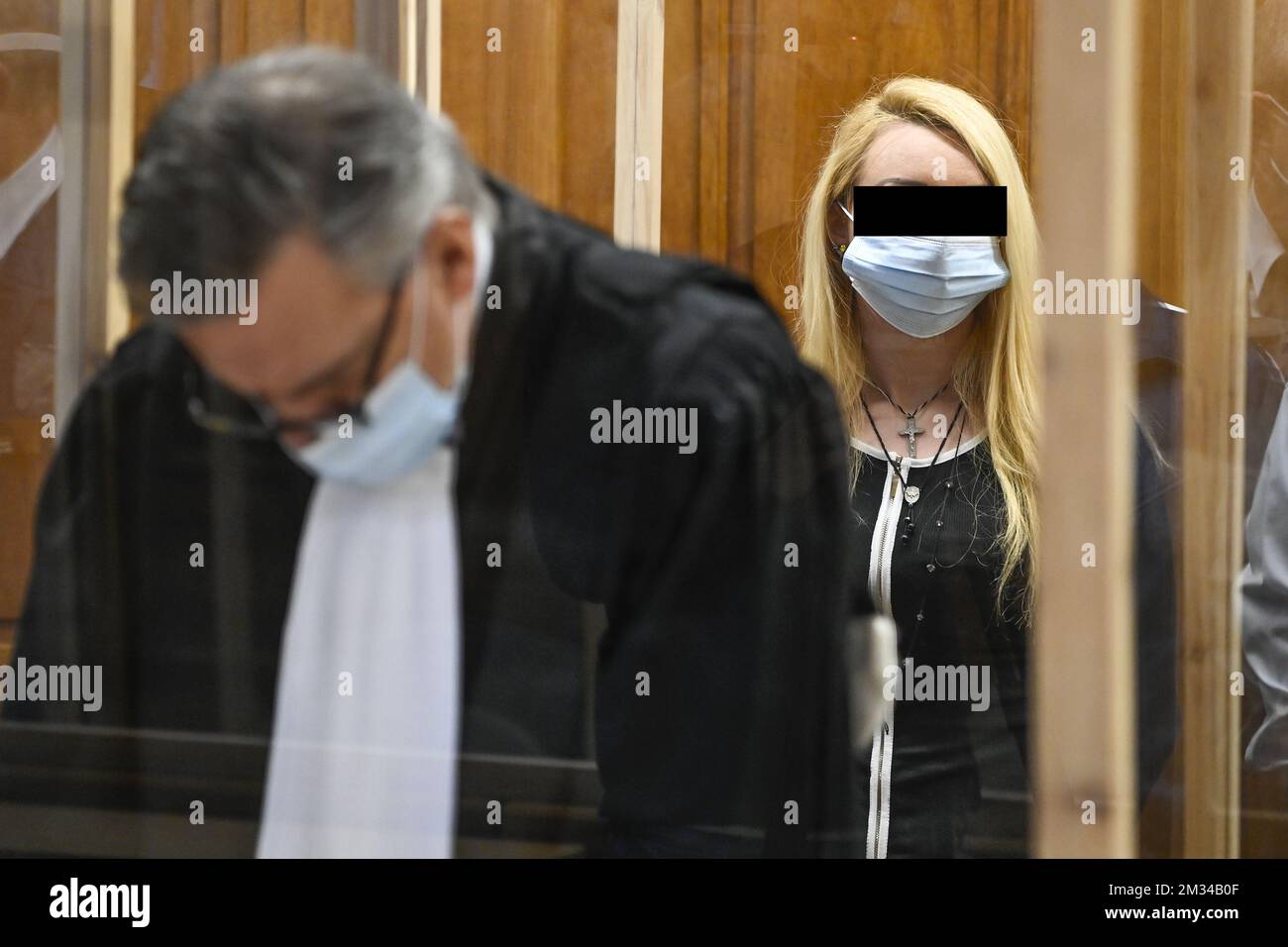 The accused Kristel Appelt pictured at the jury constitution session ...