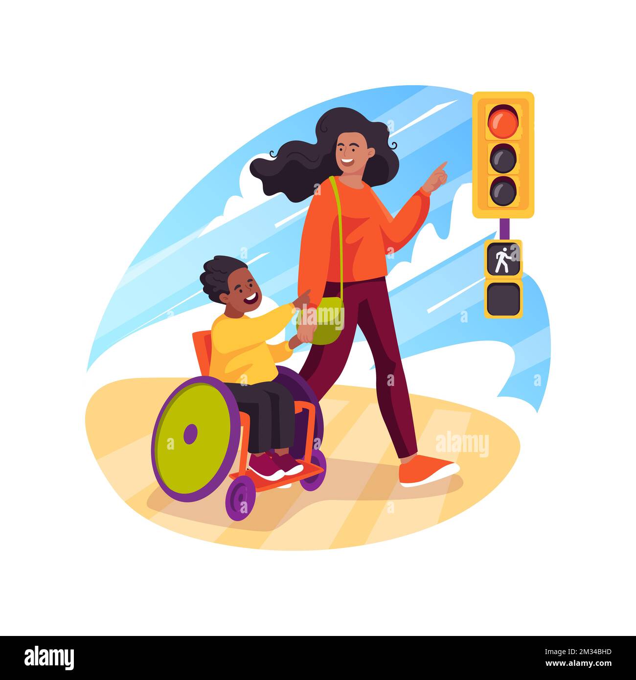 Space orientation isolated cartoon vector illustration Stock Vector ...