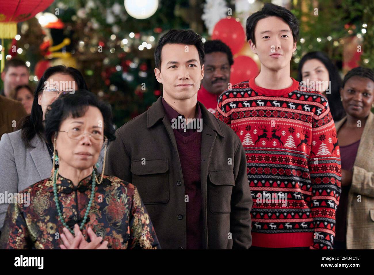 A BIG FAT FAMILY CHRISTMAS, from left: Lillian Lim, Shannon Kook, Harrison Sima, (aired Dec. 2 ...