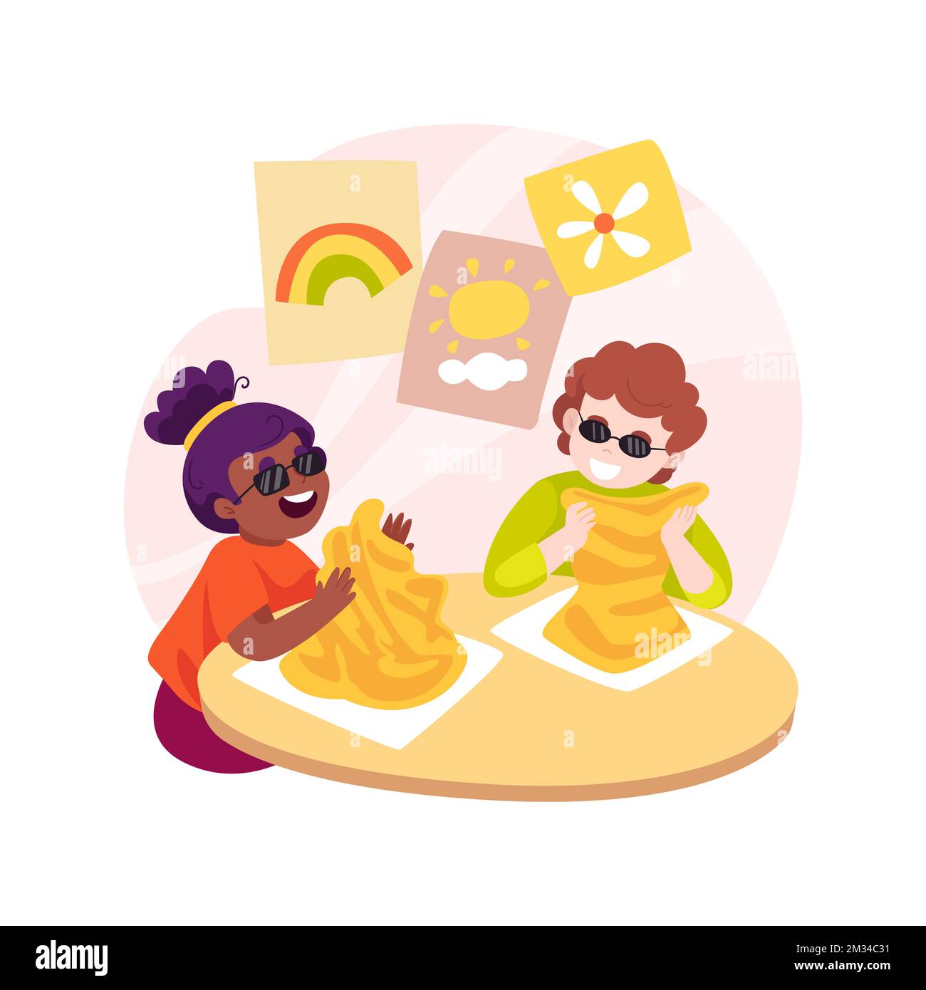 Art therapy isolated cartoon vector illustration Stock Vector Image ...